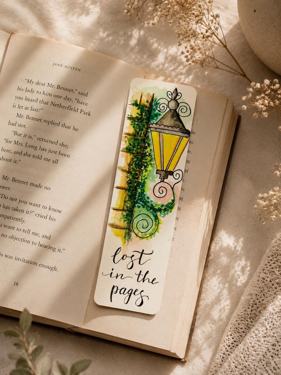 Lamp Handmade bookmark – Delisha's Art